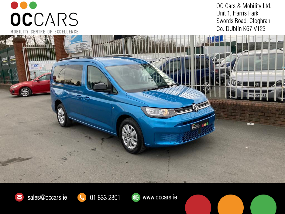 2023 Volkswagen Caddy Vista Taxi Auto | Jammer.ie